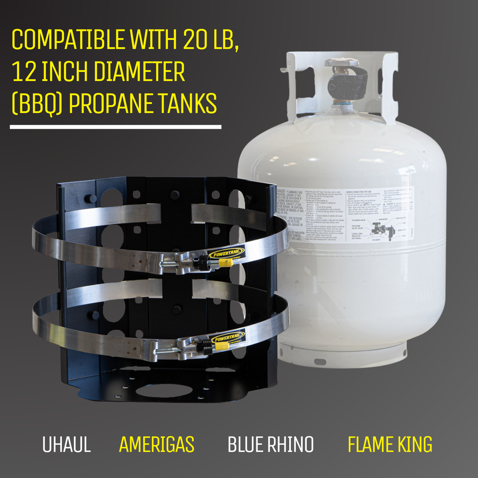Sumatra MARINE Bracket for 20 lb. Steel BBQ Propane Tank – Power Tank