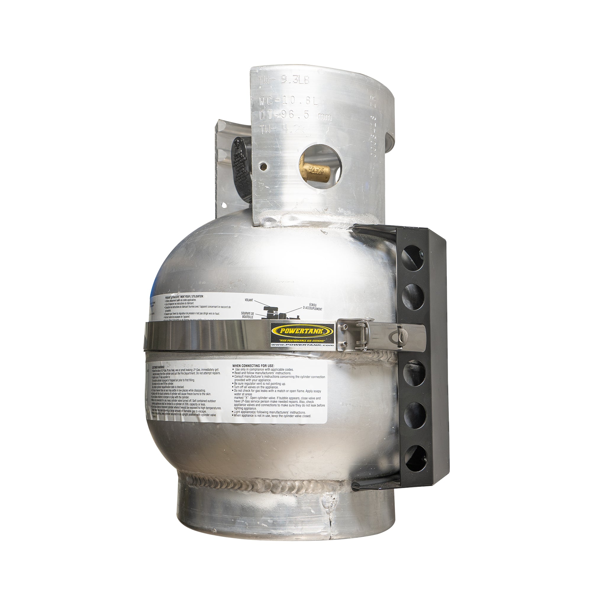 10 lb. Aluminum Propane Tank and Bracket Combo! SOLD OUT – Power Tank