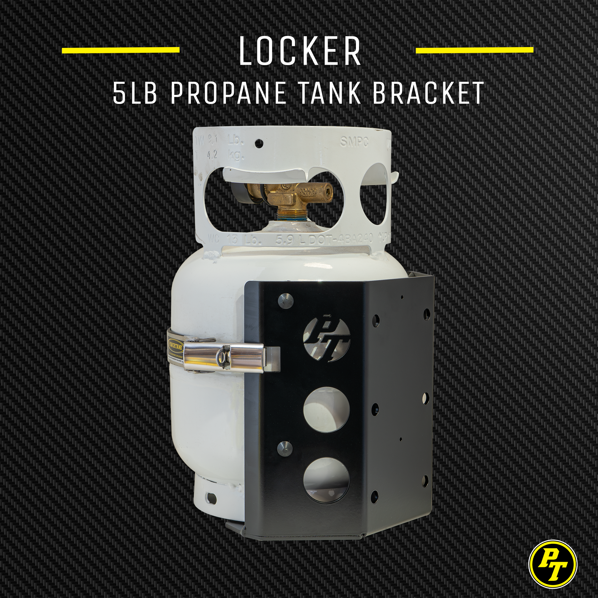 5 lb Propane Tank Mount | Teton Locker Tank Bracket | Power Tank