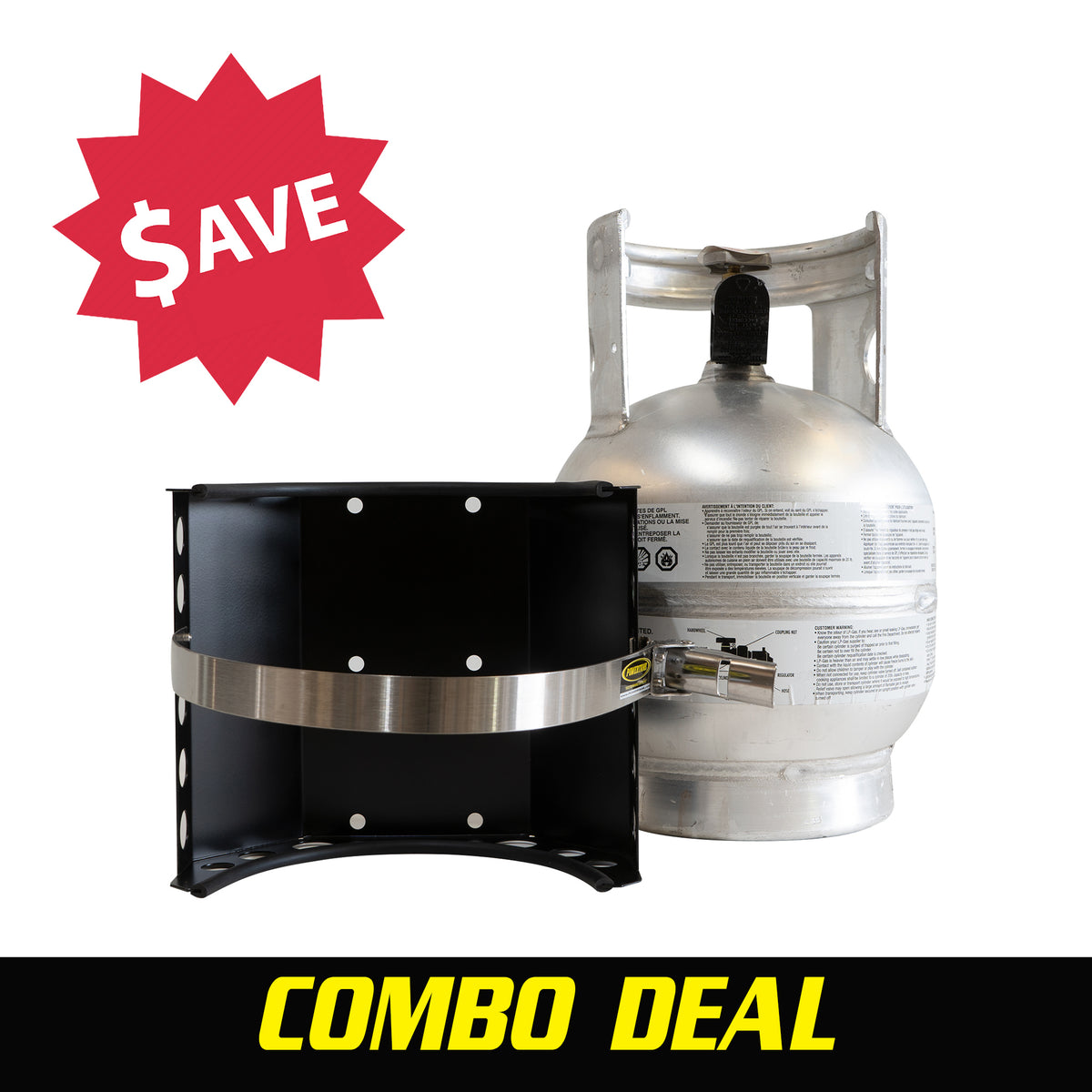 10 lb. Aluminum Propane Tank and Bracket Combo! SOLD OUT – Power Tank