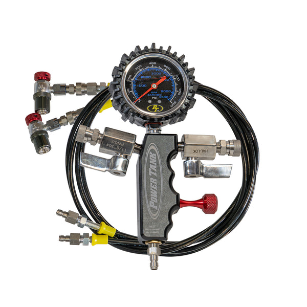 Dual Fill Shock Inflator with Gauge Tool