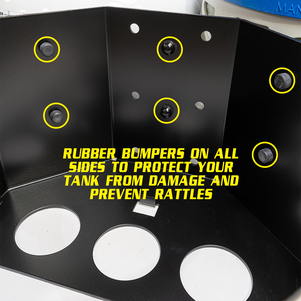 Tor LOCKER Bracket for 11 lb Squatty Propane Tank & 11 lb Viking Compo